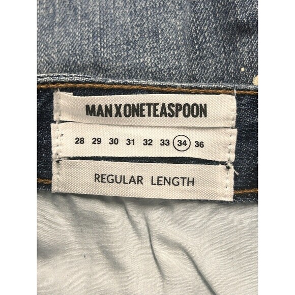 One Teaspoon | Jeans | Nwt Man X One Teaspoon 34r Mr Browns Blue Suede ...